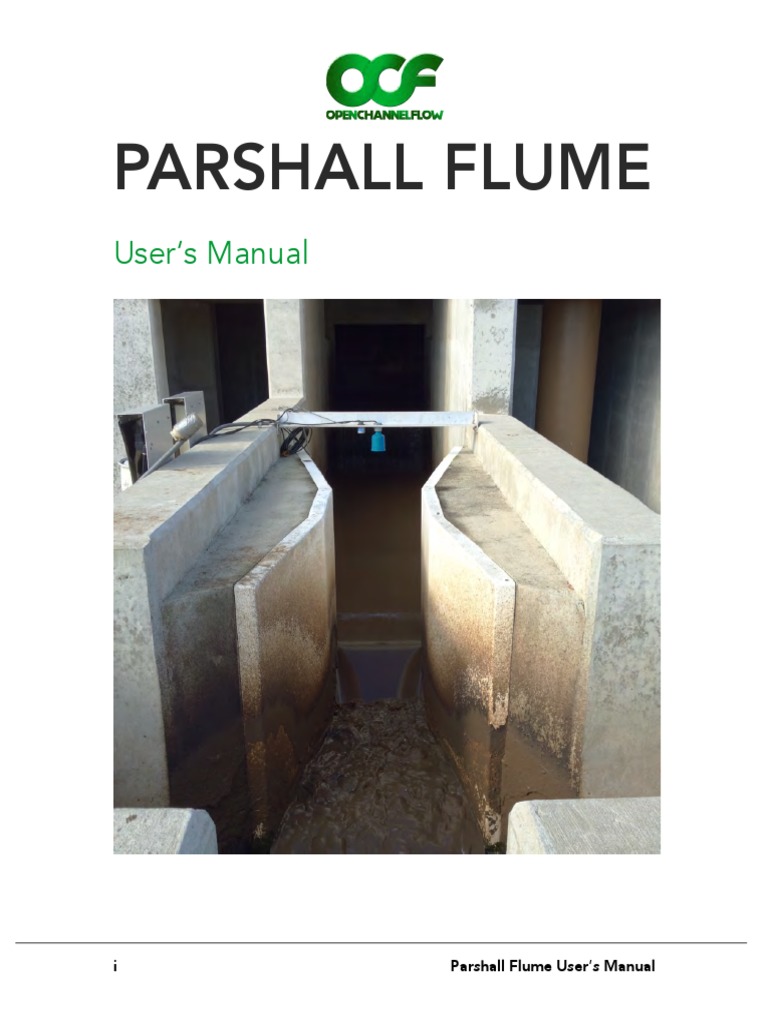 Parshall Flume Users Manual | PDF | Liquids | Soft Matter