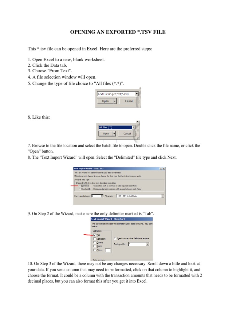 Opening An Exported TSV File | PDF | Teaching Methods & Materials