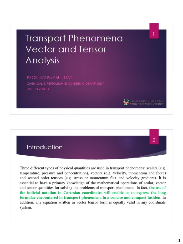 Understanding Key Concepts in Transport Phenomena: An Introduction to ...