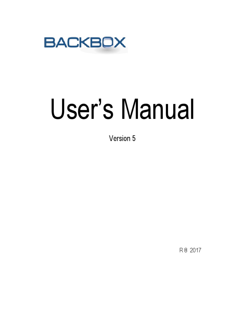BackBox User Guide | PDF | Backup | Operating System