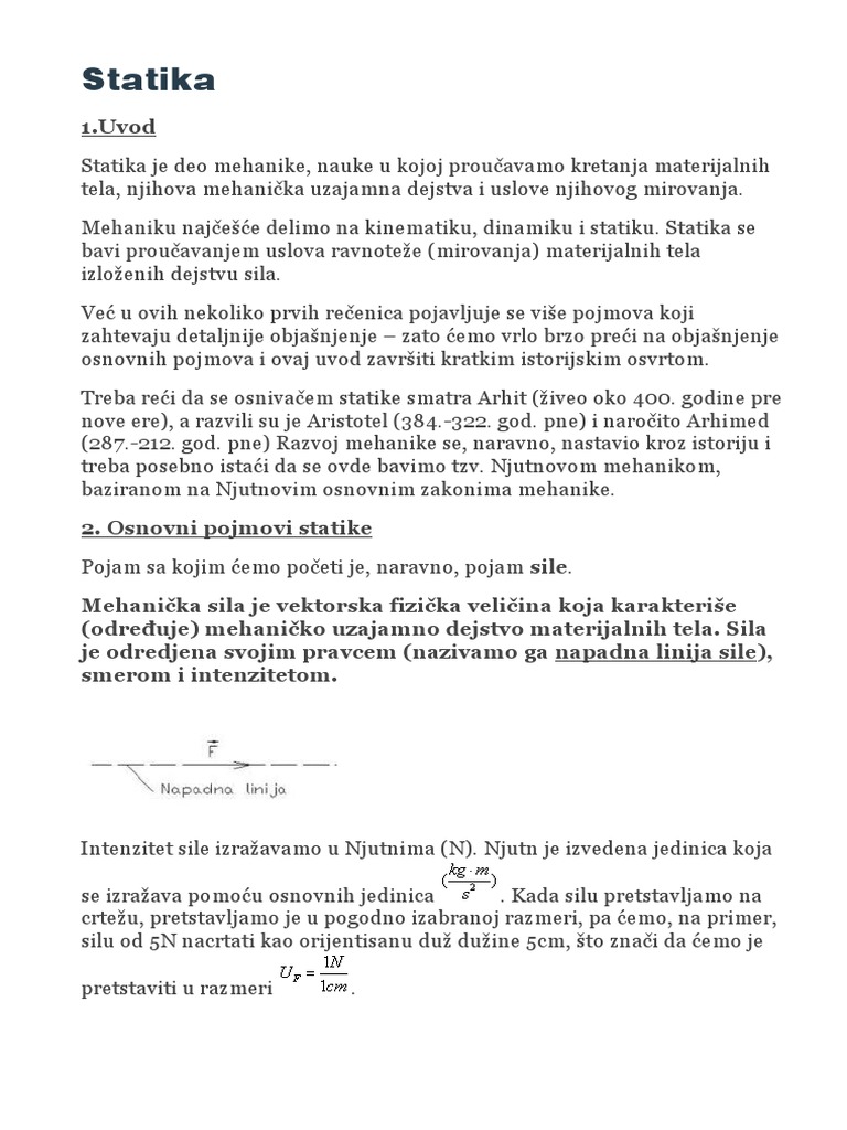 Statika | PDF