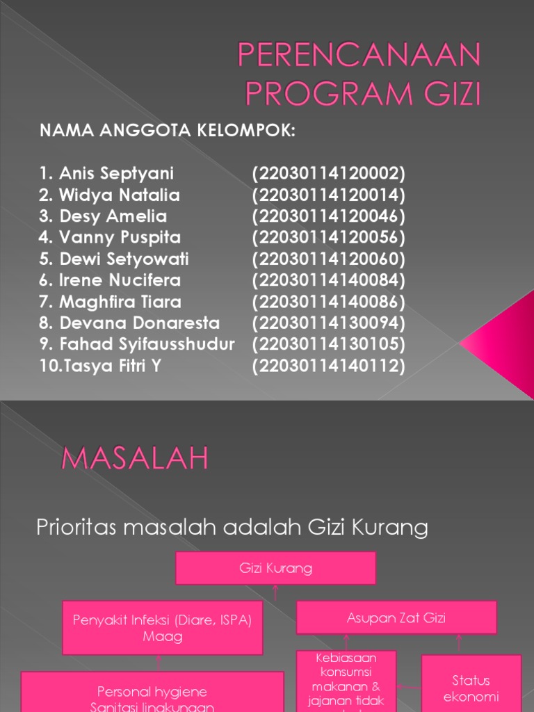 Perencanaan Program Gizi | PDF