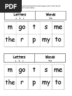 Word Families - At,-Ad,-Am | PDF