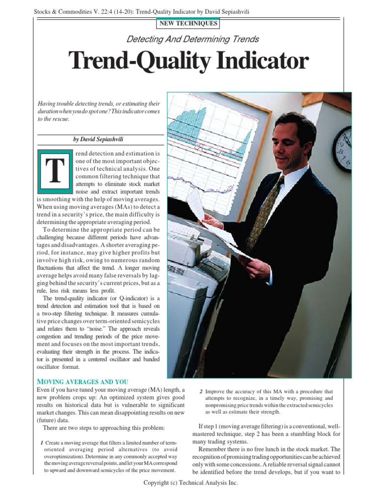 Trend Quality Indicator | PDF | Moving Average | Market Trend