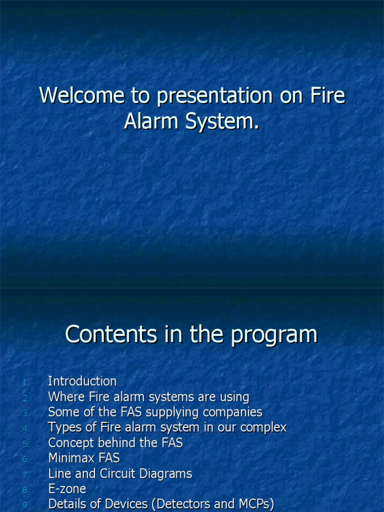 Fire Alarm System Overview and Types | PDF | Switch | Electrical ...