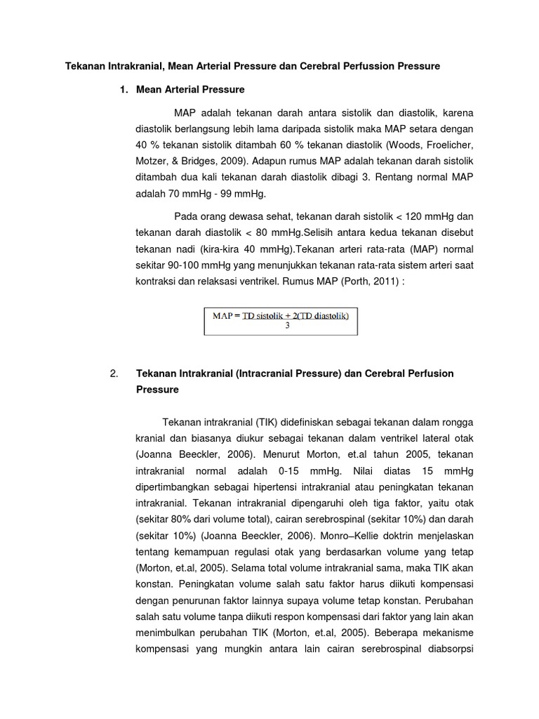 Tekanan Intrakranial dan Perfusi Serebral | PDF