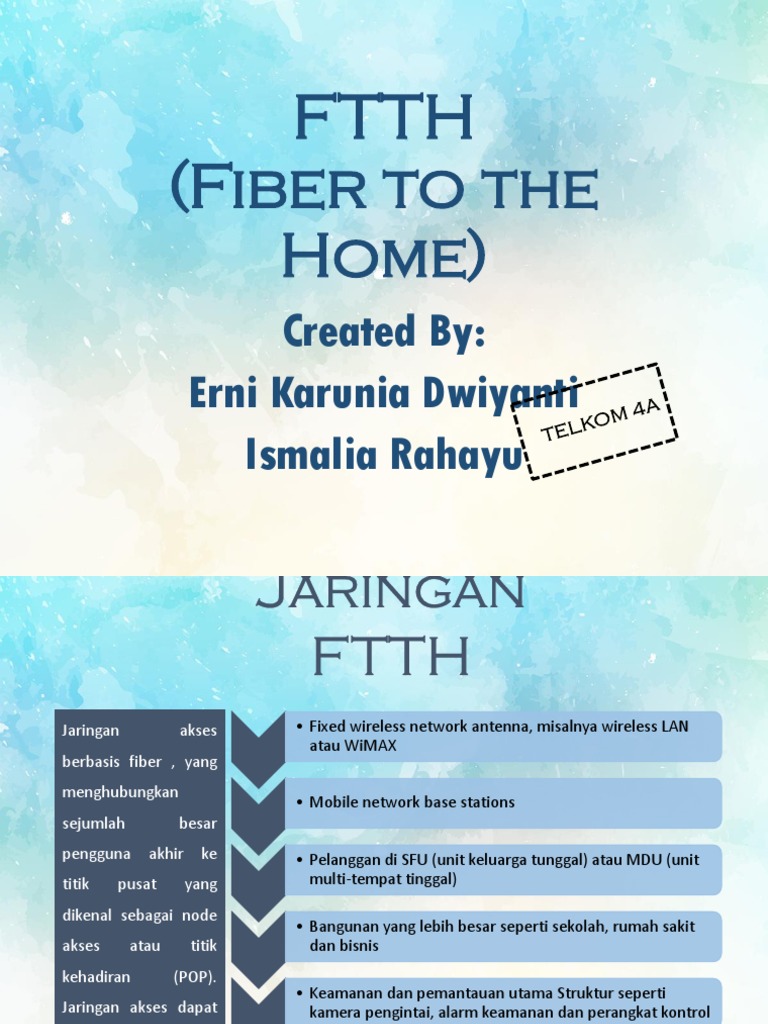 FTTH: Fiber to the Home | PDF