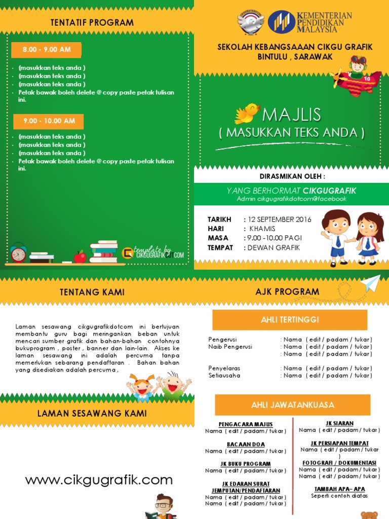 Template Buku Program 1 | PDF