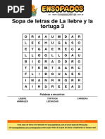 Sopa de letras: Animales y su dieta | PDF | Organismos