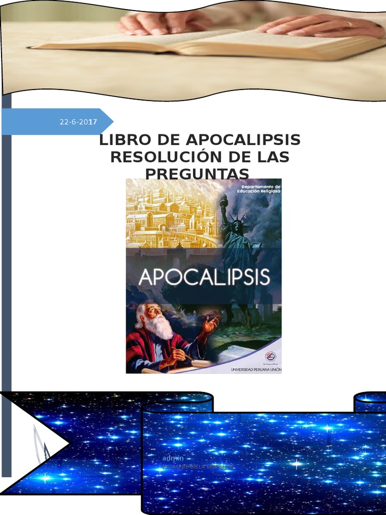Libro De Apocalipsis Pdf Libro De Revelación Fe