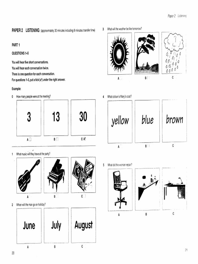 Listening TEST 1 | PDF