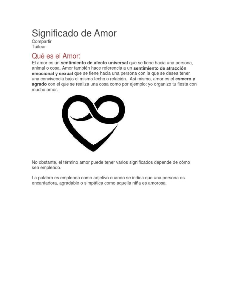 Significado de Amor | PDF