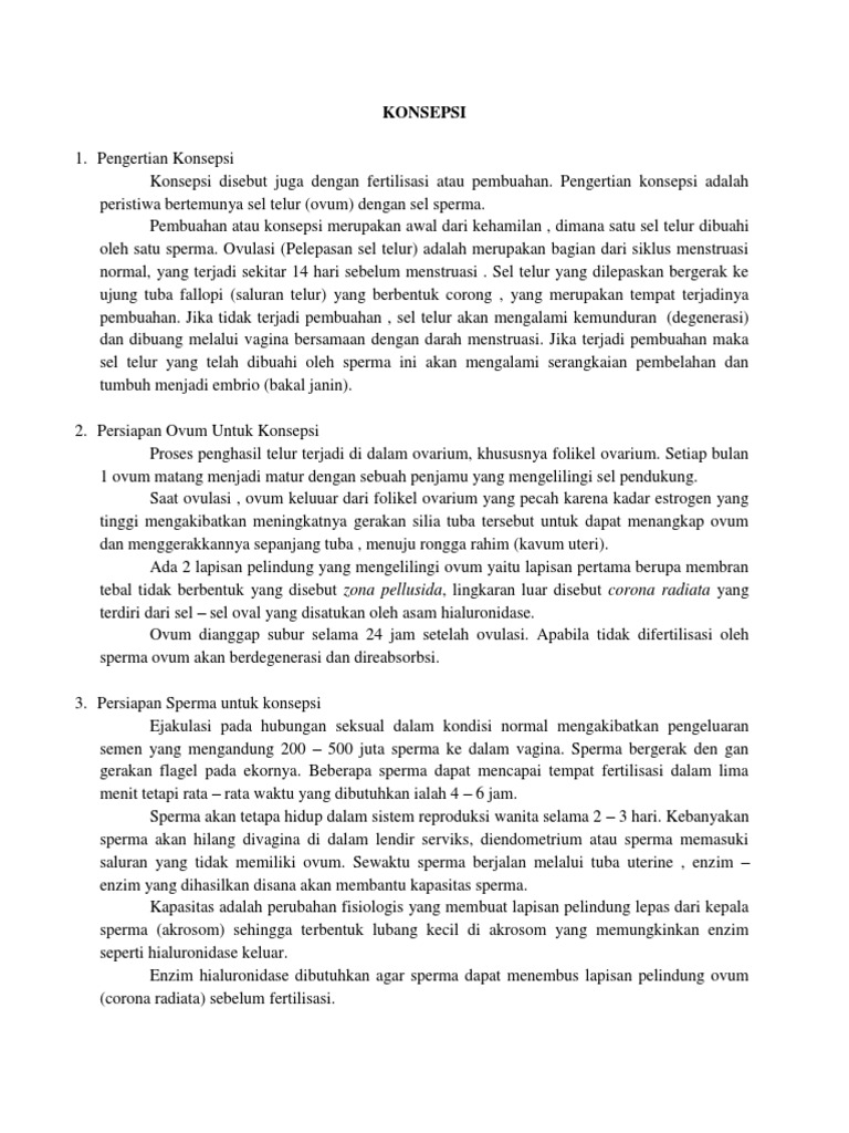 Proses Konsepsi | PDF