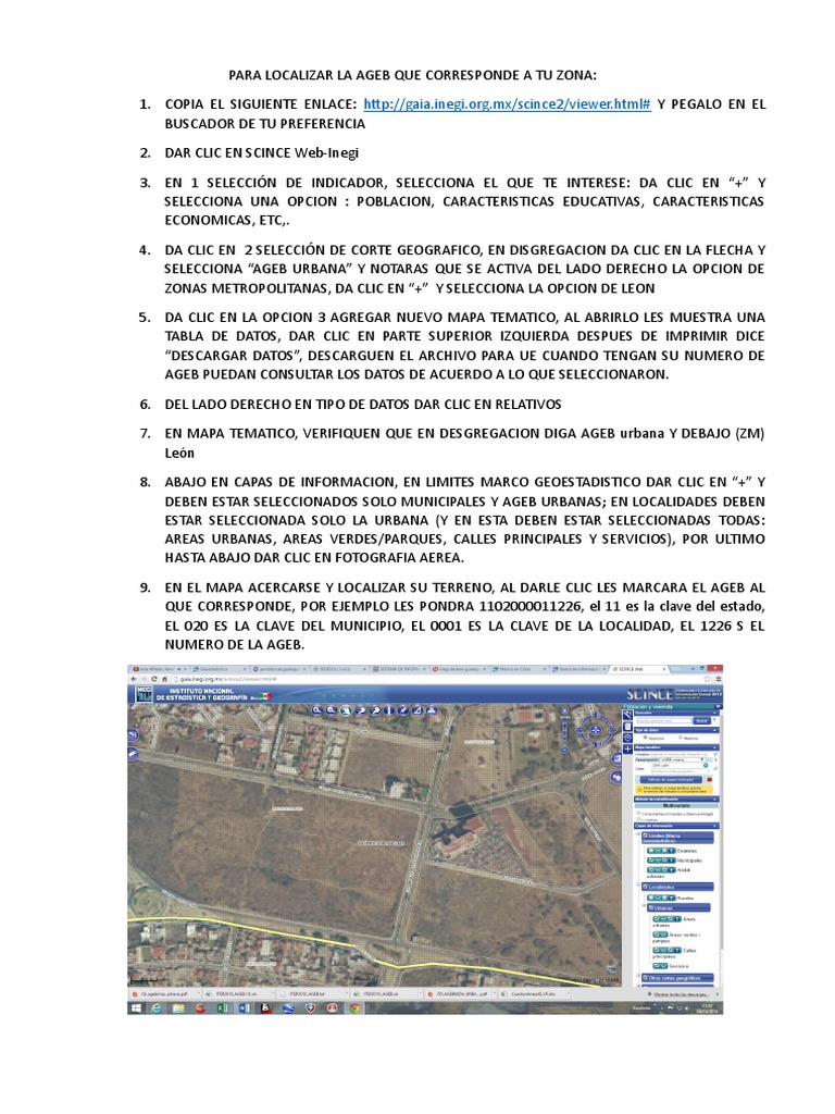 Localiza tu AGEB en México | PDF | Science | Ciencia y Tecnología