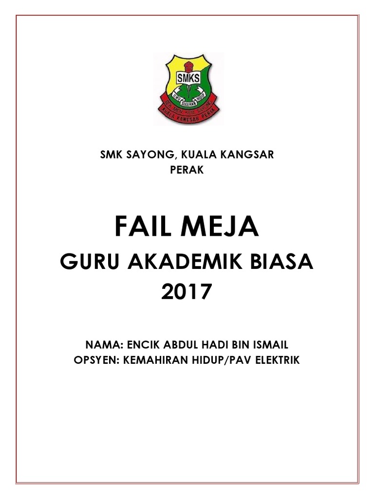 Muka Depan Fail Meja | PDF