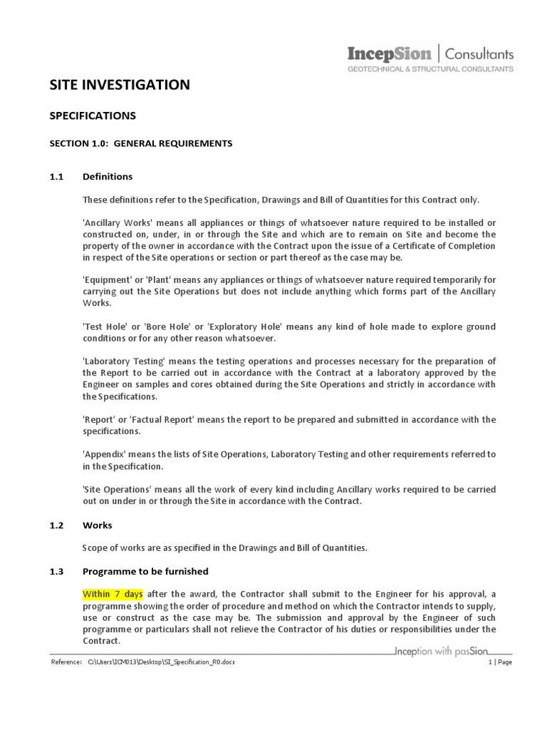 1.0 SI Specification | PDF | Drilling Rig | Specification (Technical ...