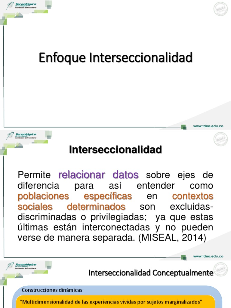 INTERSECCIONALIDAD | PDF | Interseccionalidad | Conceptos psicologicos