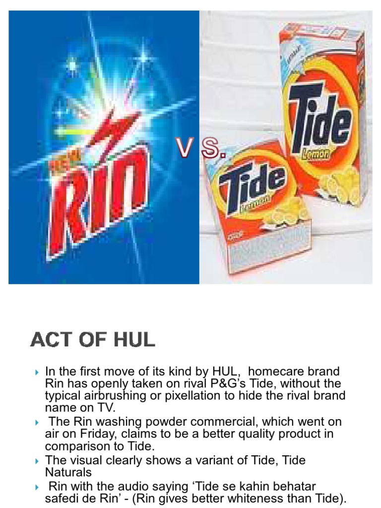 Rin Takes On Tide: An Analysis of India's First Comparative Laundry ...