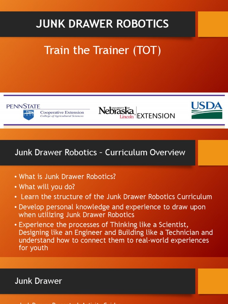 Junk Drawer Robotics Presentation | PDF | Robotics | Robot