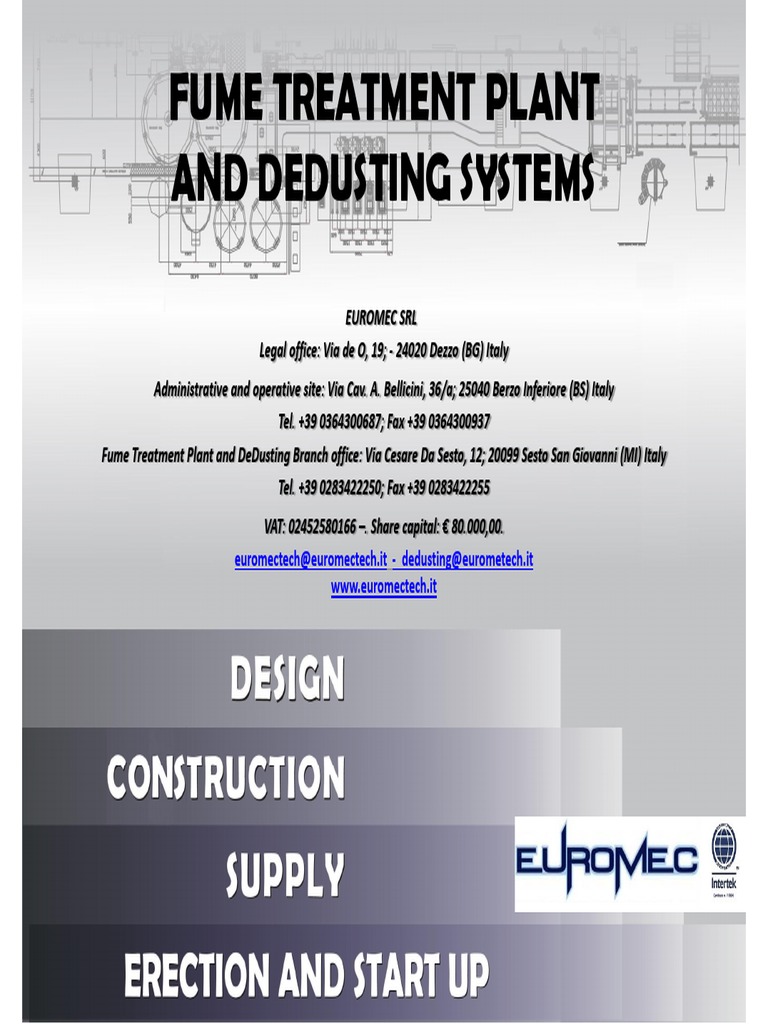 2015 - 01 - Fume Treatment Plant and Dedusting Sys Rev. 00 PDF | PDF ...