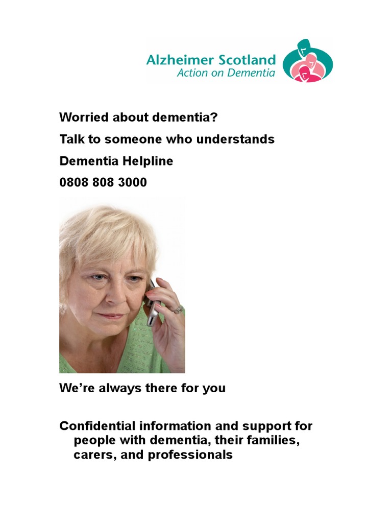 Helpline Leaflet LP | Download Free PDF | Dementia | Caregiver