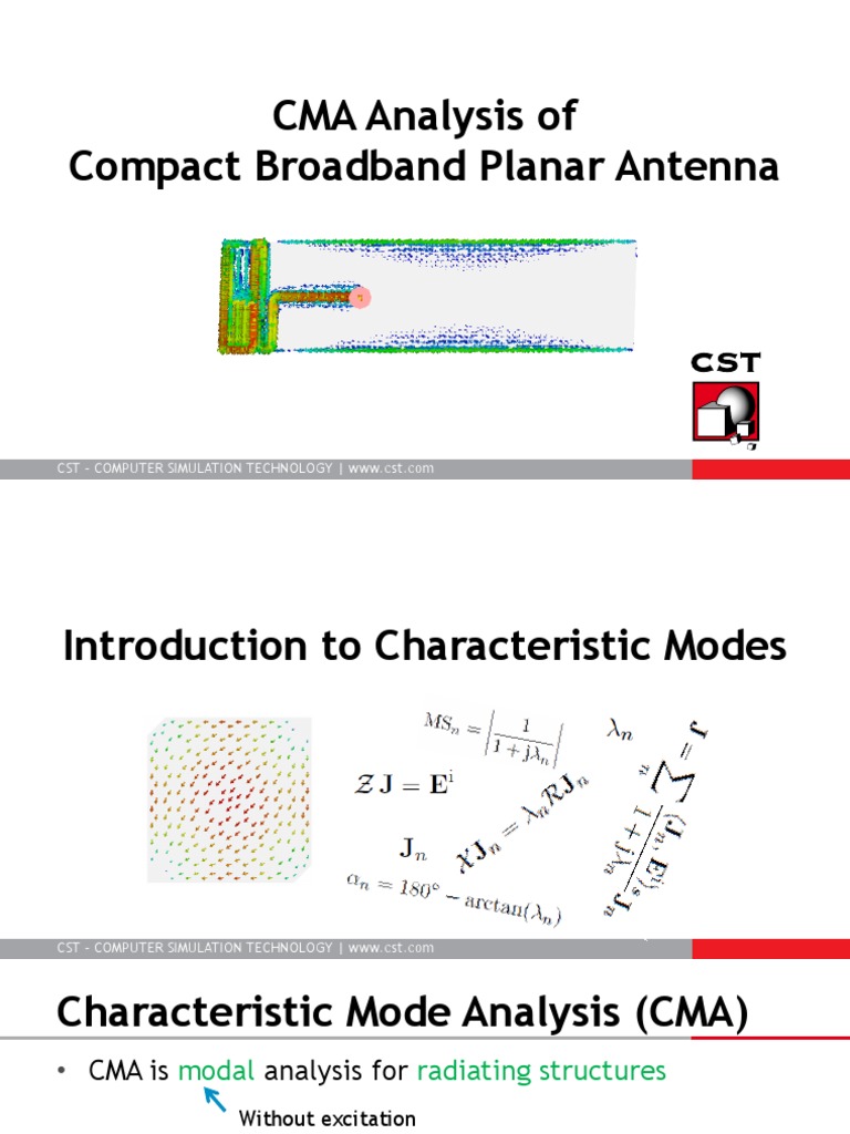 CMA for Compact Planar Antennas | PDF | Normal Mode | Antenna (Radio)