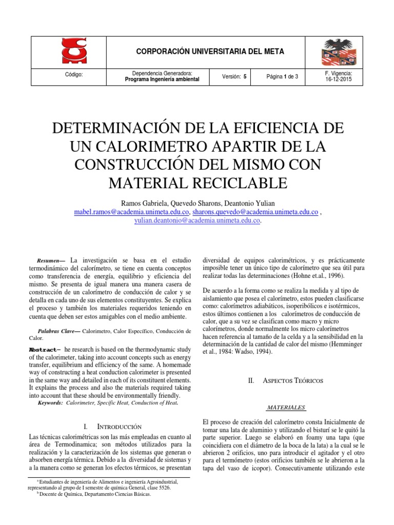 Articulo Termo | PDF | Calor | Temperatura
