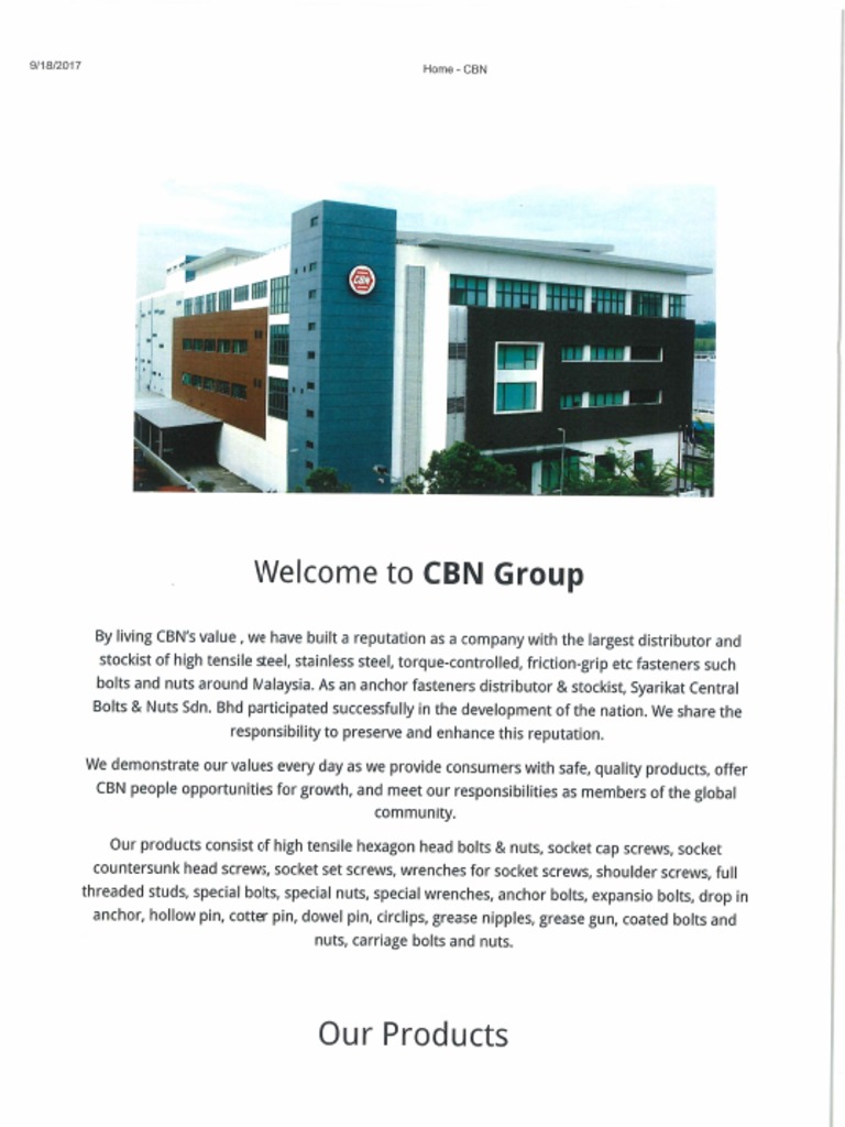 CBN Company Profile | PDF
