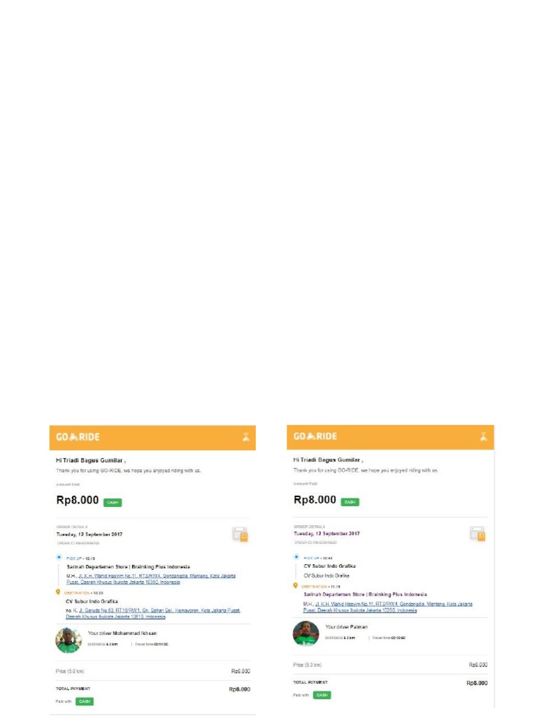 Gojek Invoices | PDF