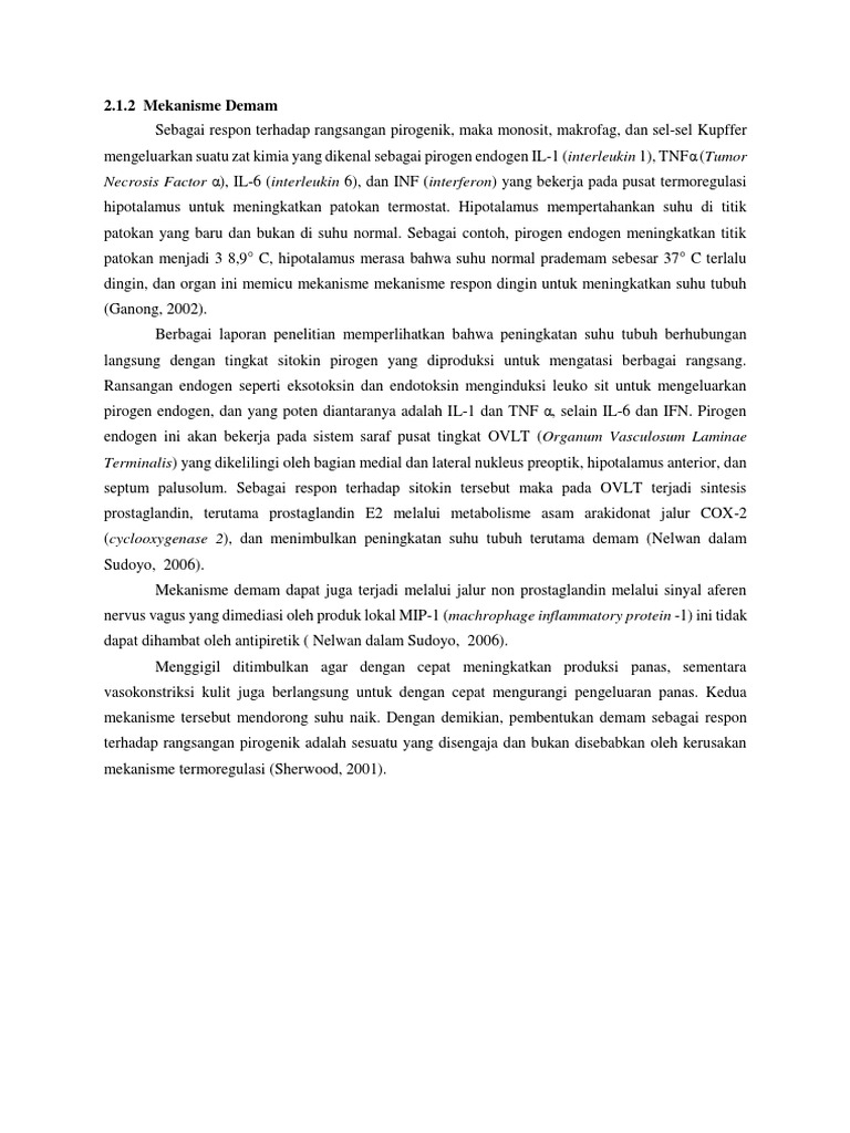 Mekanisme Demam | PDF