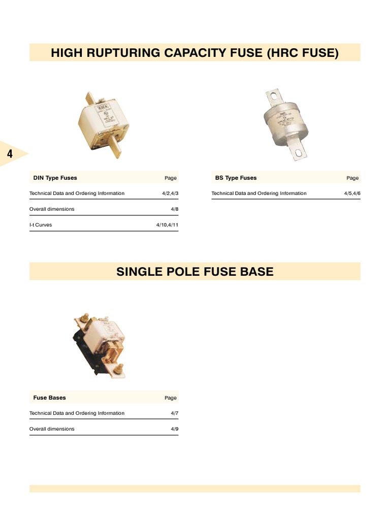04 Fuses1 | PDF | Fuse (Electrical) | Electrical Components