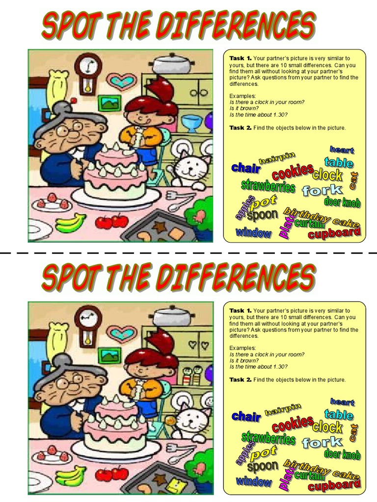 993 Spot The Differences Happy Birthday | PDF