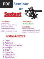 SEXTANT Apparatus Experiment | PDF | Natural Philosophy | Astronomy