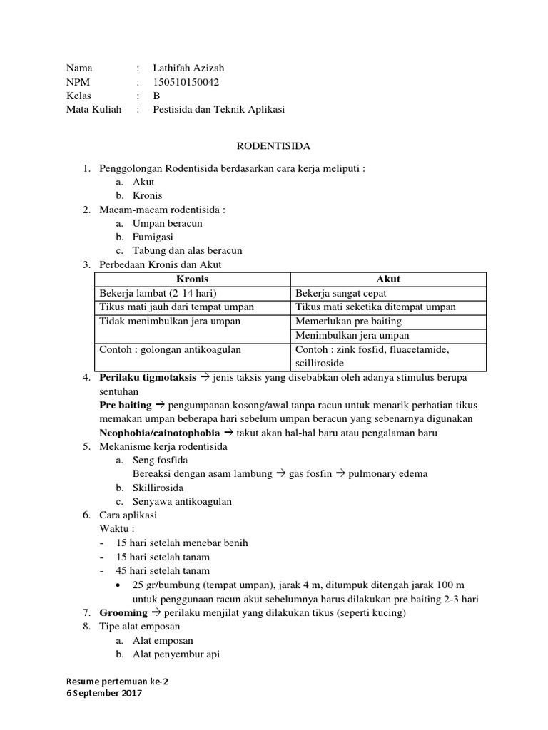 Panduan Rodentisida dan Aplikasinya | PDF