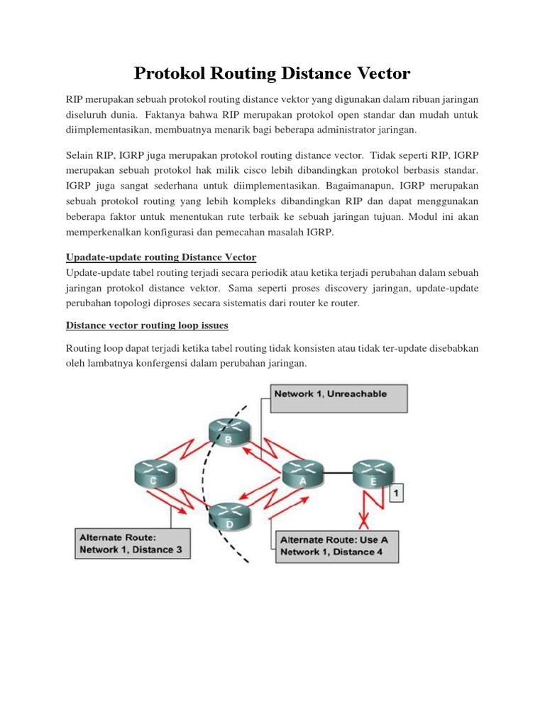 Protokol Routing Distance Kelompok 4 | PDF