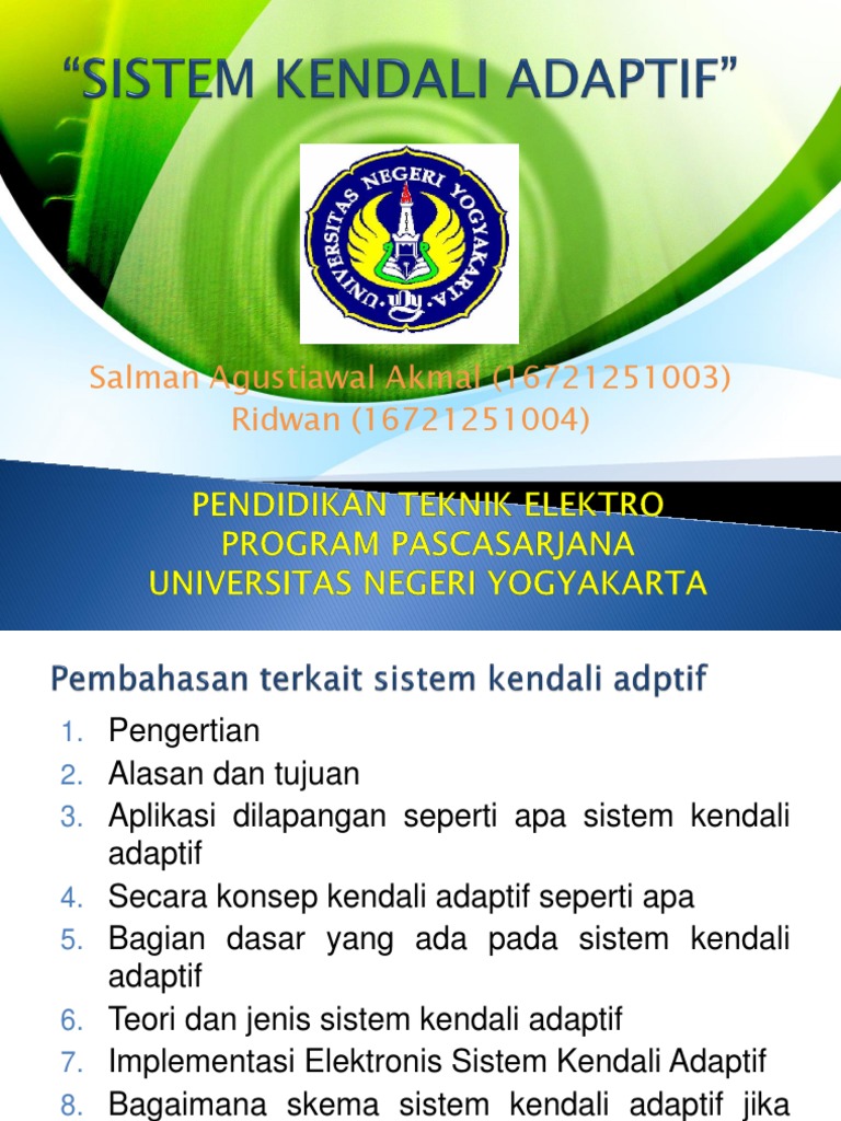 Blok Diagram Sistem Kontrol Adaptif | PDF