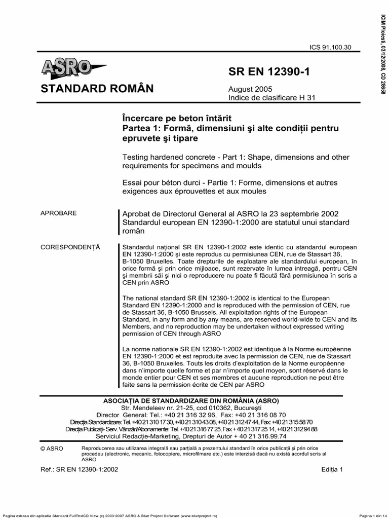 SR en 12390 1 2002 PDF | PDF