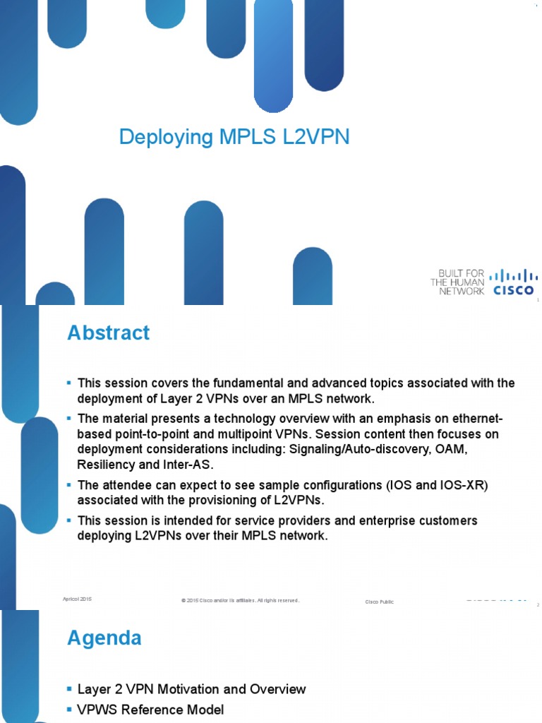 10 - Deploying Mpls l2vpn | PDF | Multiprotocol Label Switching | Networking