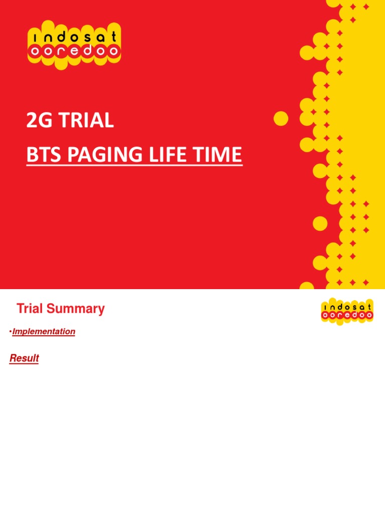 2g Trial - Bts Paging Life Time | PDF
