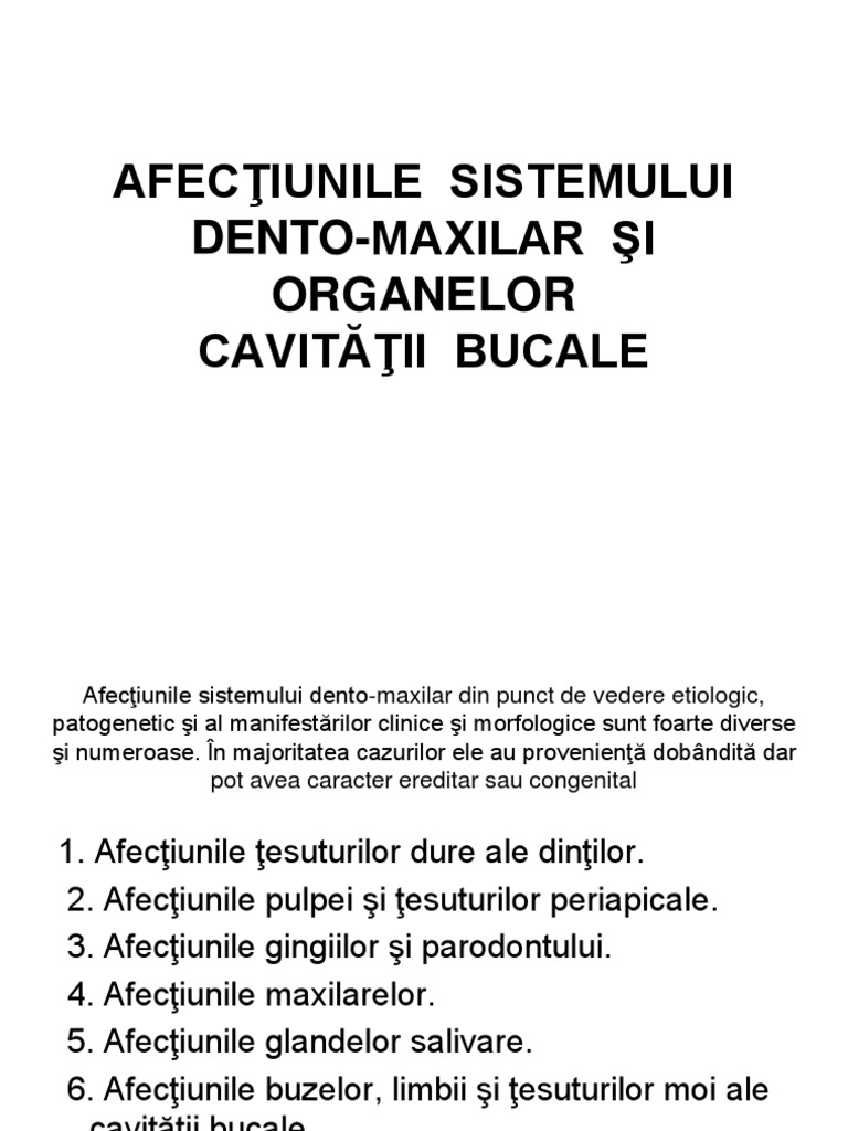 Patologia Dento-Maxilara | PDF