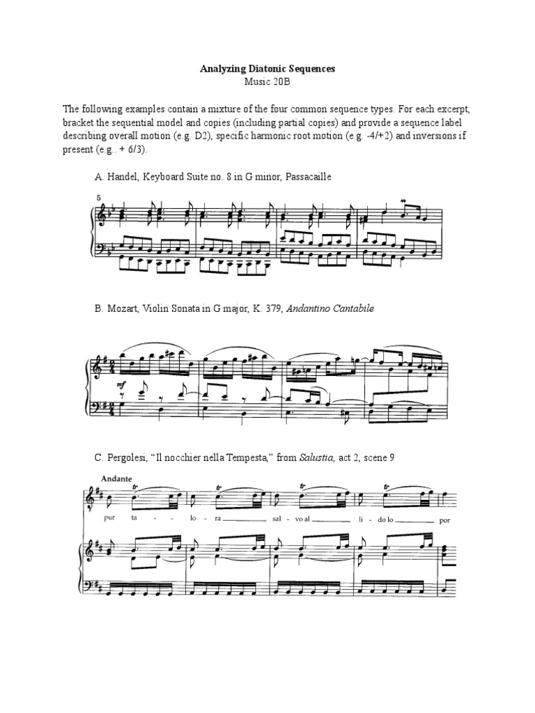 Analyzing Diatonic Sequences | PDF