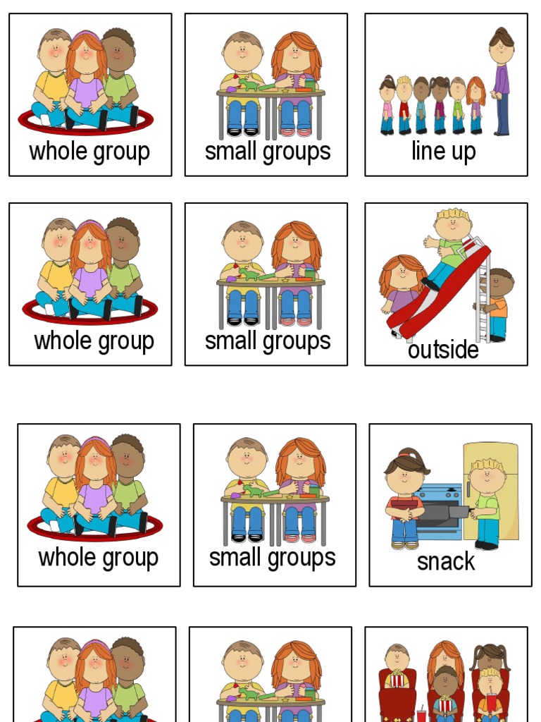 Preschool Schedule Cards | PDF