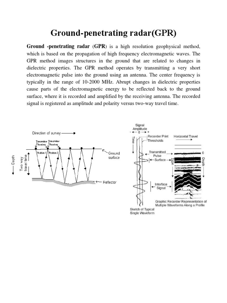 GPR Radar | PDF