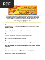 National Hispanic Heritage Month WebQuest | PDF