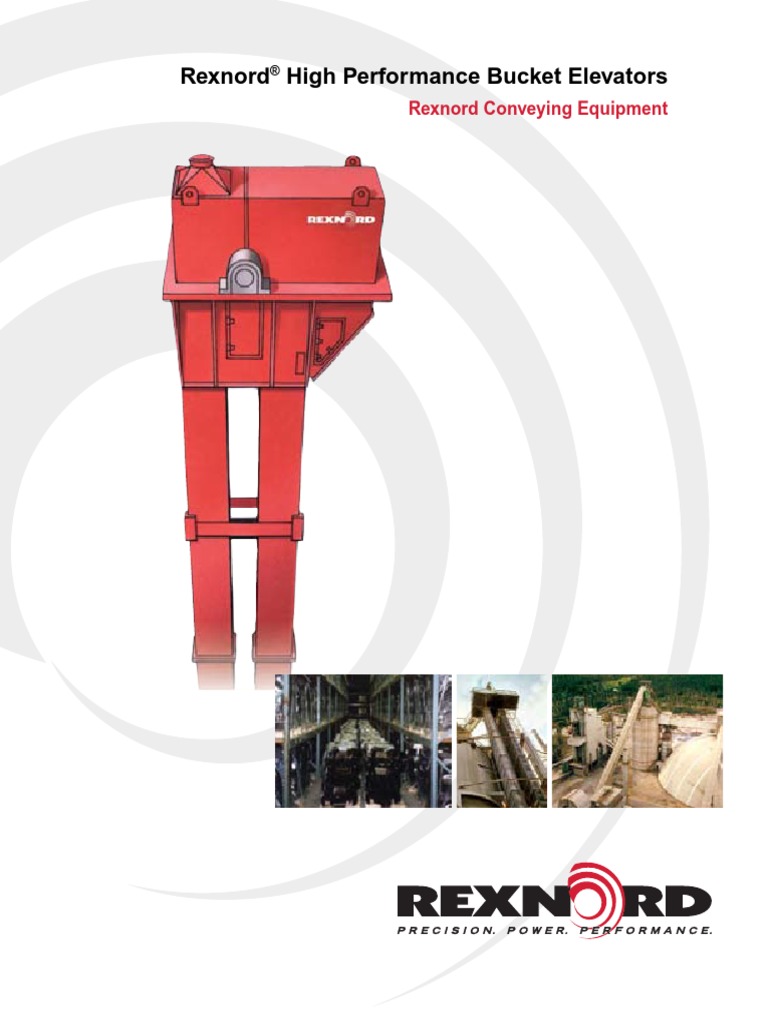 Rexnord® High Performance Bucket Elevators PDF | PDF | Belt (Mechanical) | Elevator
