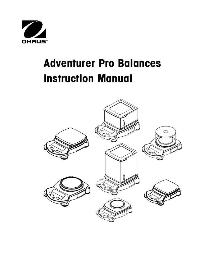 Adventurer Pro Balance | PDF | Calibration | Weight
