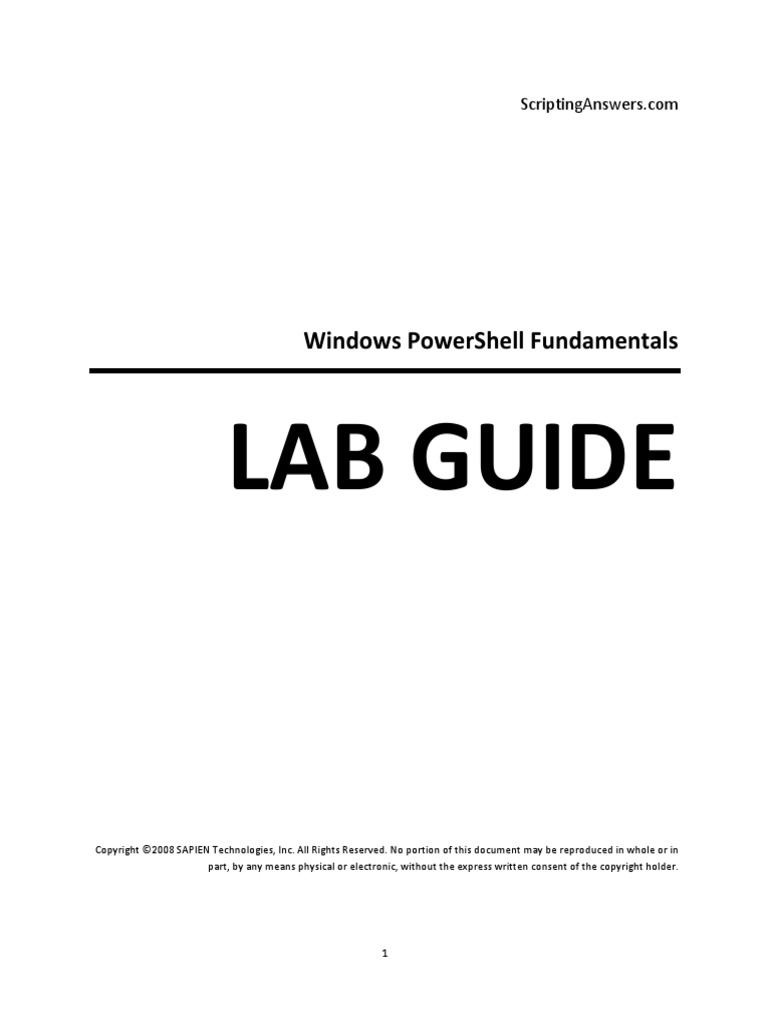 Lab Guide Windows Powershell Fundamentals Pdf 5593