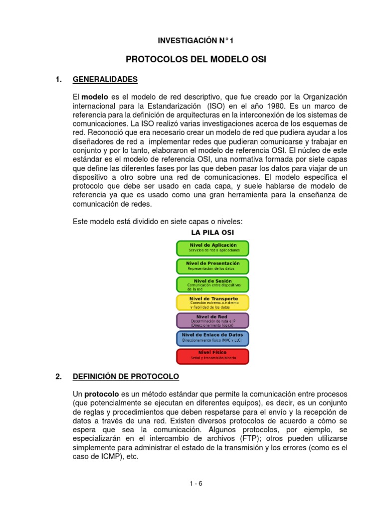 Protocolos Del Modelo Osi | Descargar gratis PDF | Protocolos de ...