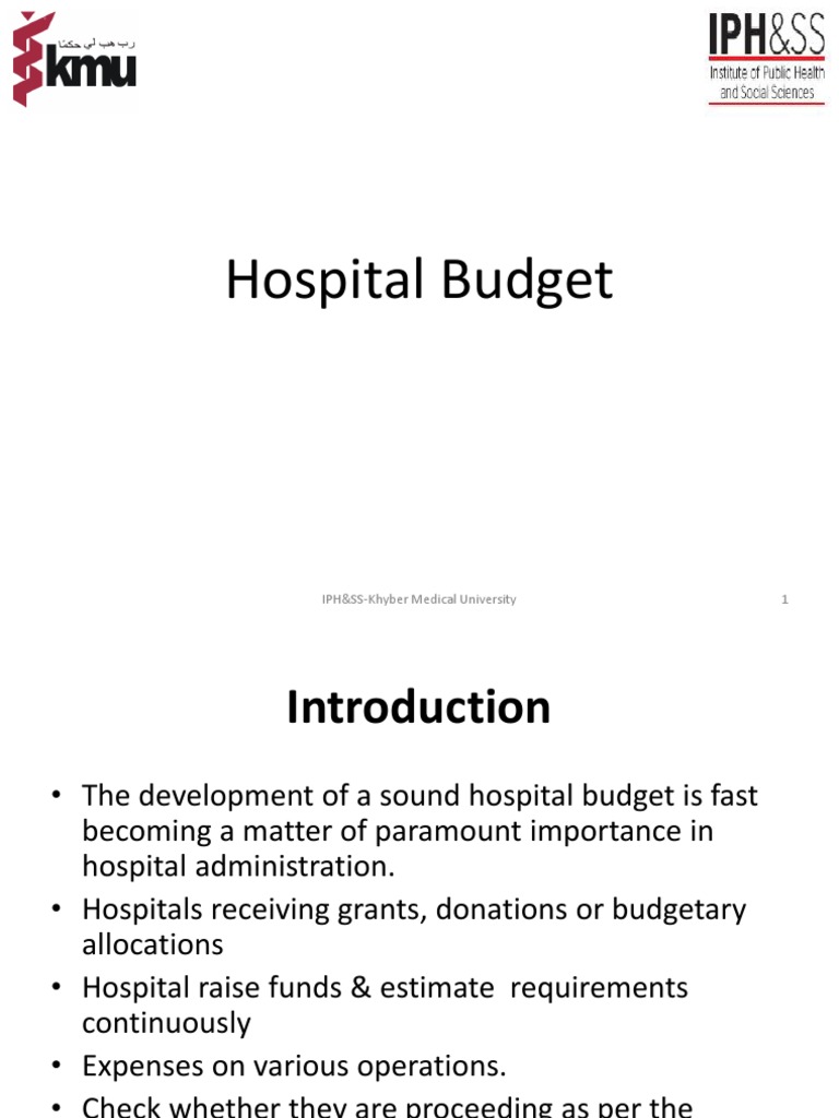 Lecture-11 HMX, Hospital Budget | PDF | Budget | Budgets And Budgeting