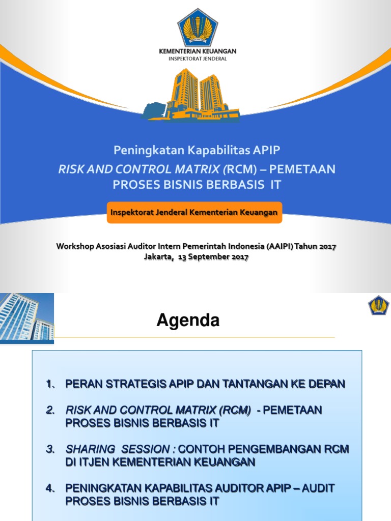 Perencanaan Audit Berbasis Risiko Dan Pendekatan Risk Control Matrix - RCM (Arief Ismail) | PDF